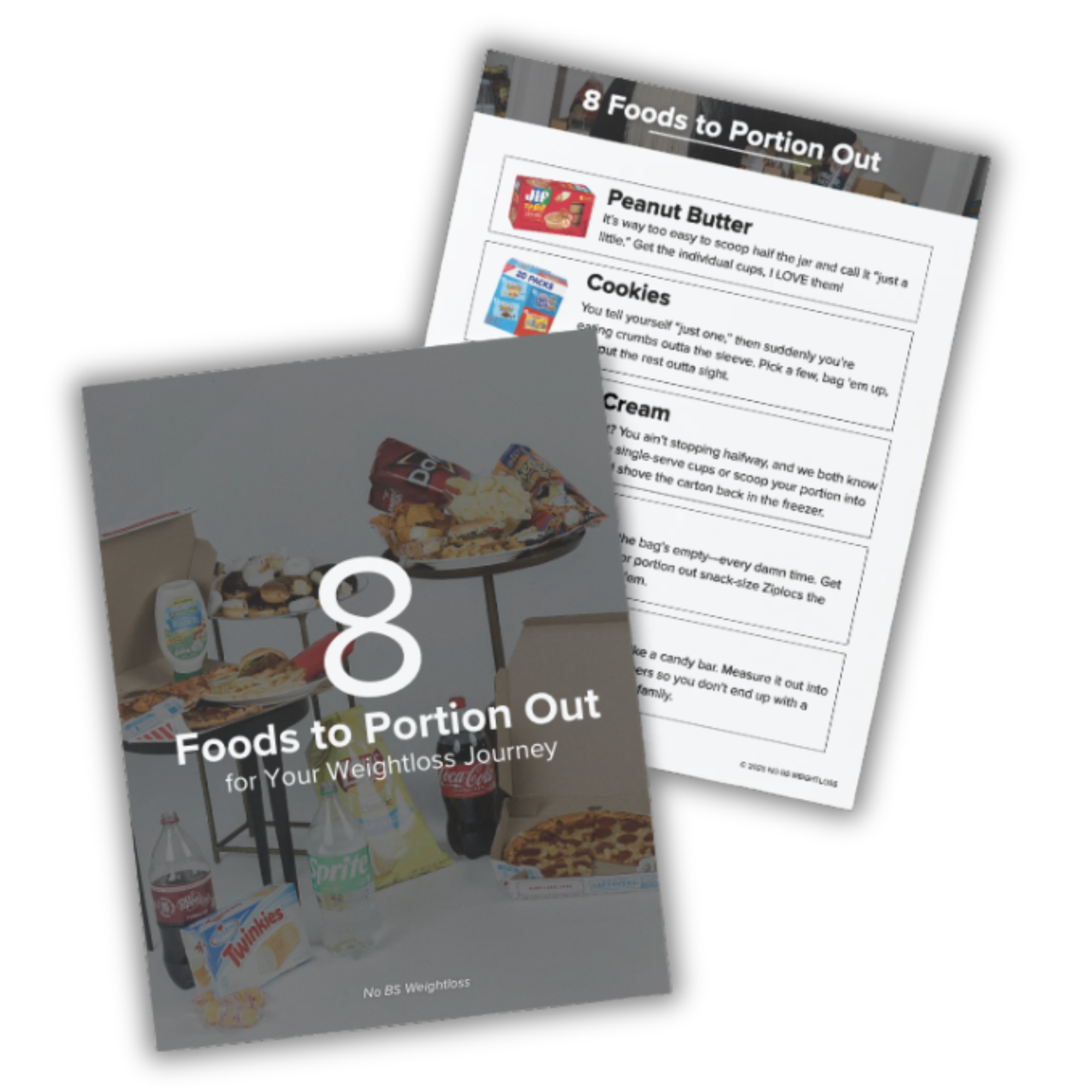 No BS - 8 Foods to Portion Out Guide